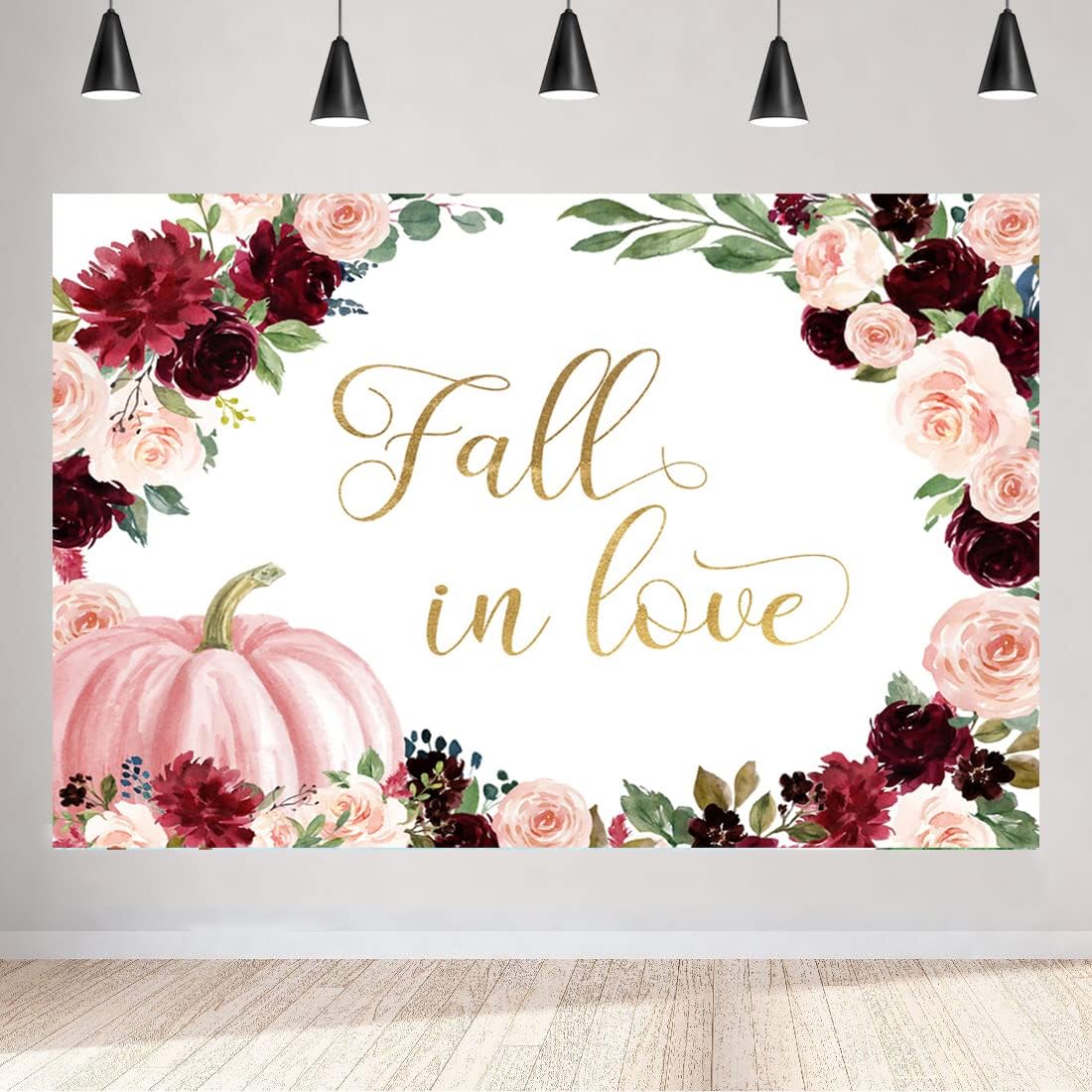 Amazon.com : Aperturee 5x3ft Fall in Love Photography Backdrop Autumn ...