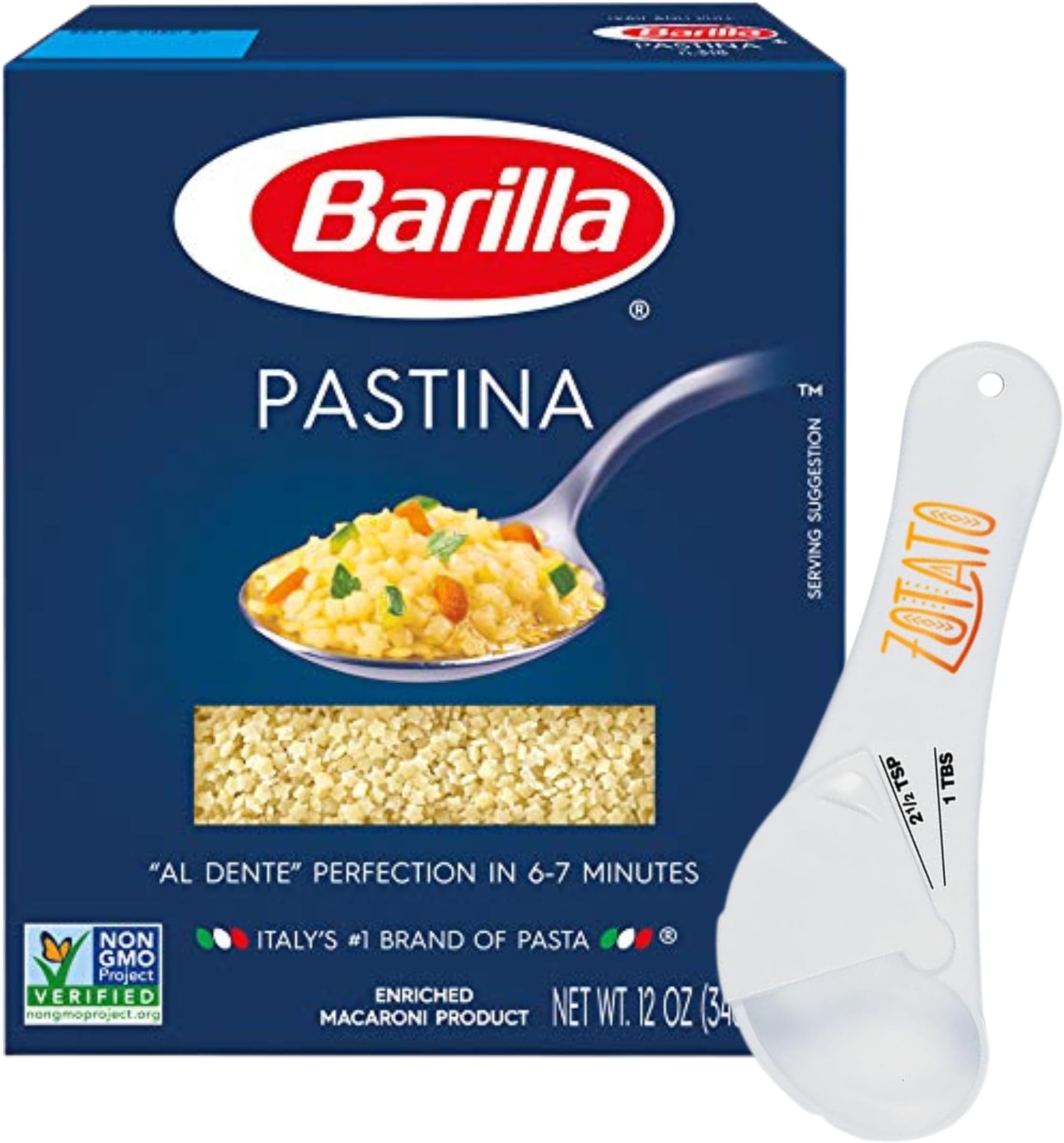 Amazon.com : (1 Pack) Pastina Pasta – Tiny Star-Shaped Pasta for Soup ...