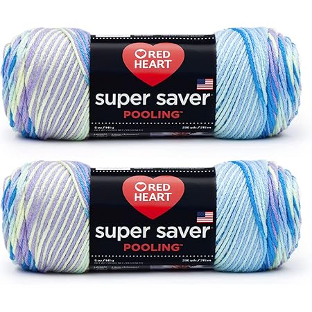 Amazon.com : Red Heart Yarn Super Saver Pooling (2-Pack) (Stillwater ...