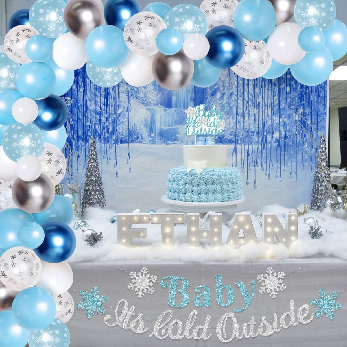 Amazon.com: Baby It’s Cold Outside Party Decorations Frozen Theme Baby ...