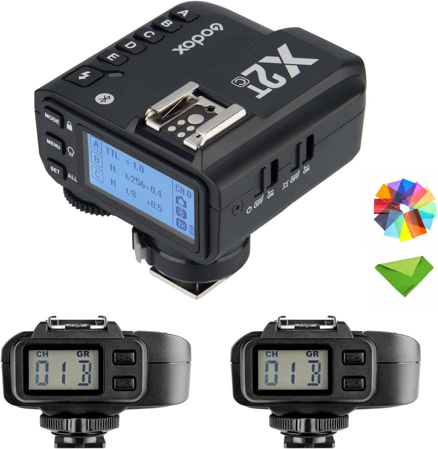 Amazon.com : Godox X2T-C TTL Wireless Flash Trigger with 2×Godox X1R-C ...