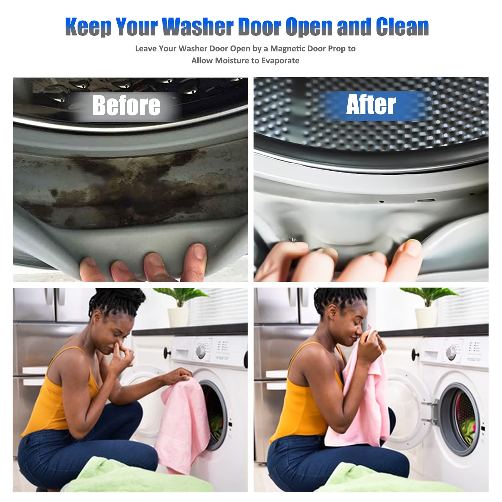 Snapklik.com : Washer Door Prop, Front Load Washer Door Prop, Keep ...