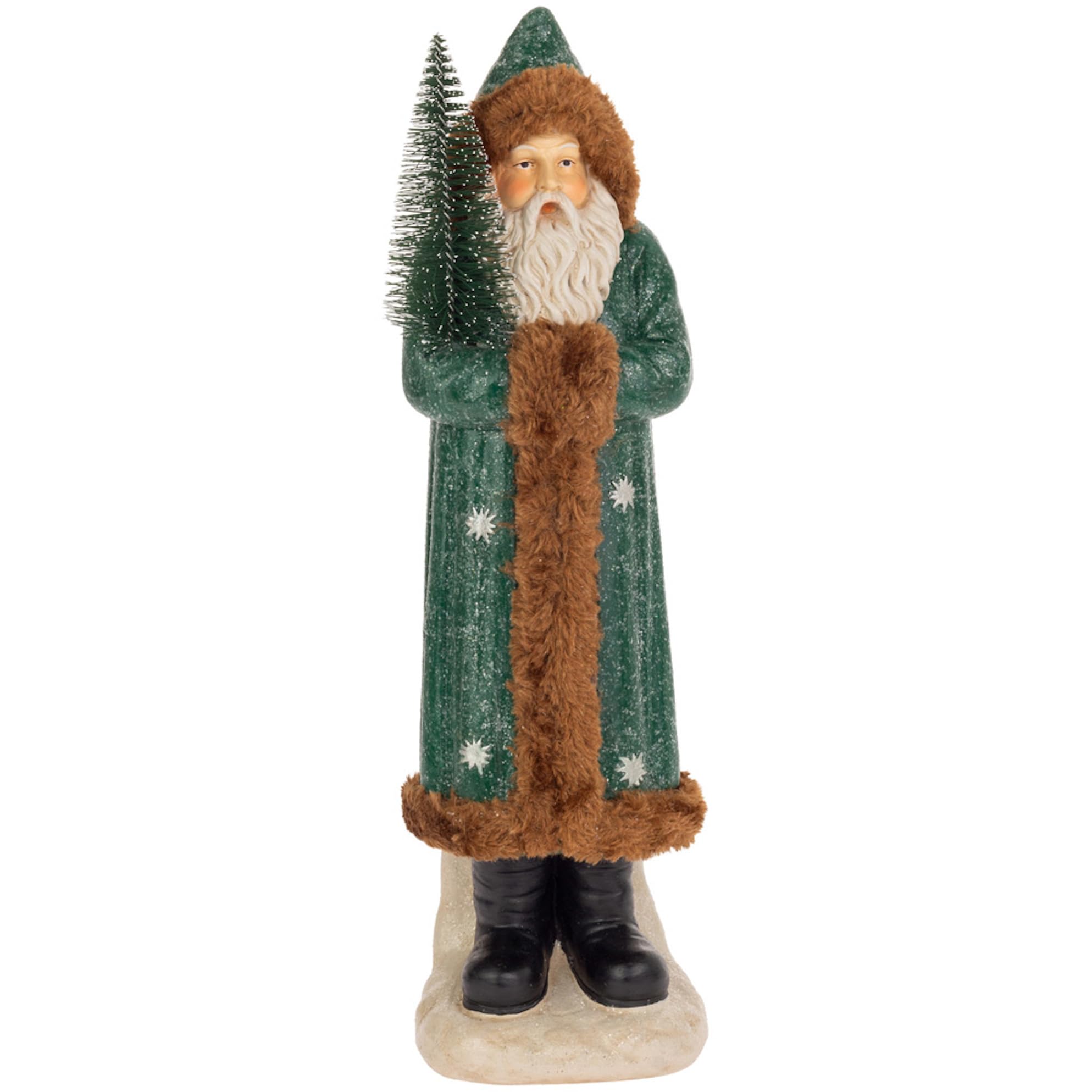 Amazon.com: Boston International Christmas Santa Claus Statue Figurines ...