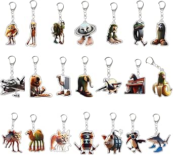 Amazon.com: CZFSWT 15PCS Italian Brainrot Keychain, Italian Brainrot ...