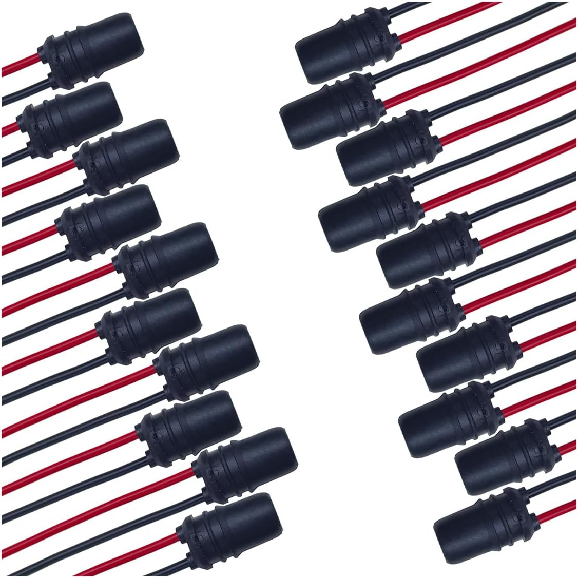 Amazon.com: T10 194 Instrument Bulb Socket for Car, Round Mouth Pre ...