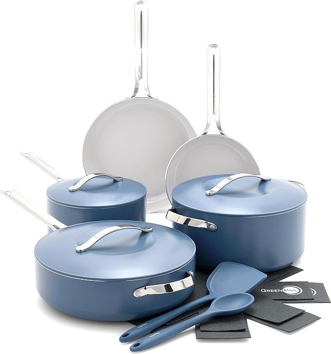 Amazon.com: GreenPan Nova 10-Piece Cookware Pots & Pans Set, Oprah’s ...