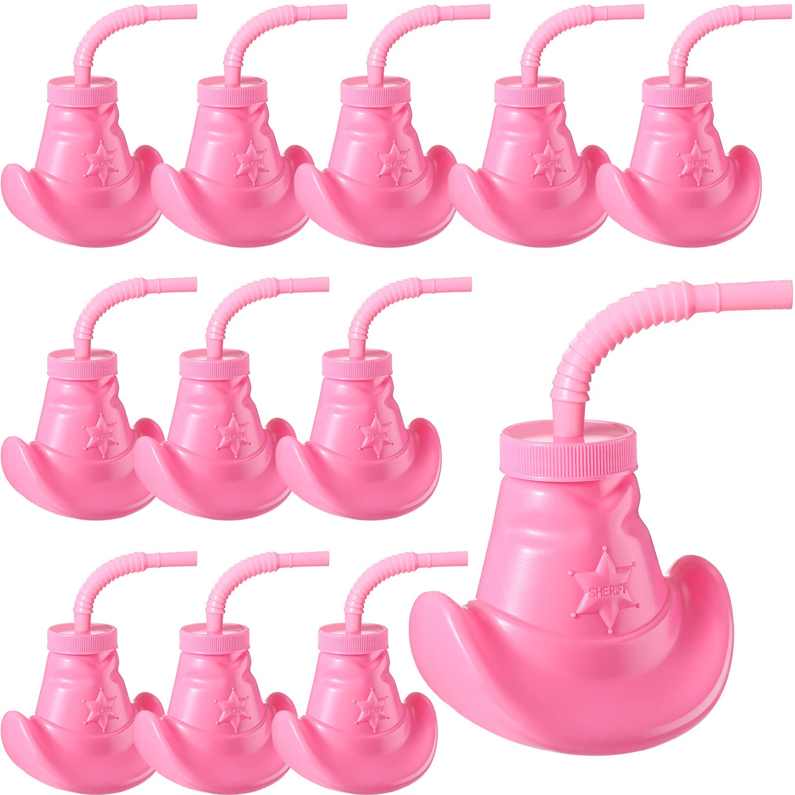 Amazon.com: Gerrii 12 Pcs Cowboy Hat Party Cups Cowgirl Hat Cups with ...