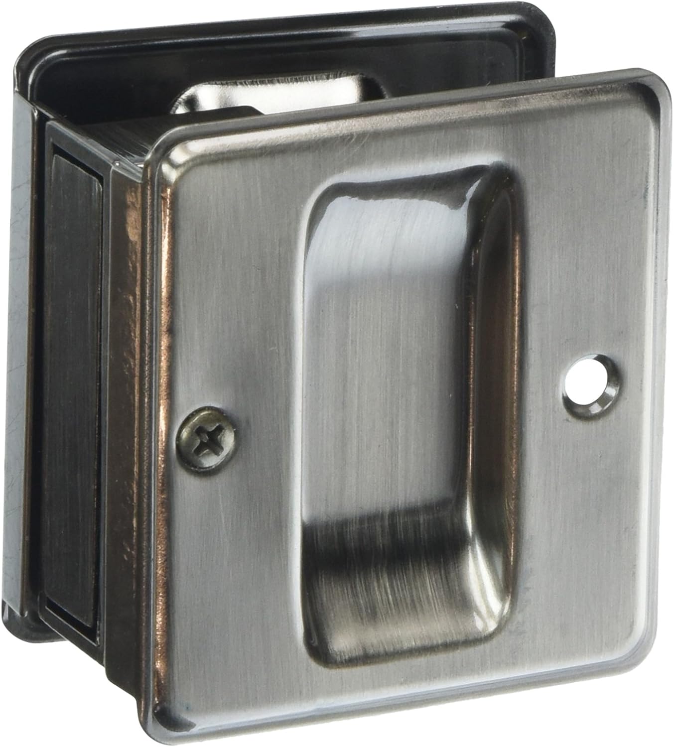 IVES SC990B-620 Sliding Pocket Door Pull Finish: Blackened Satin Nickel ...