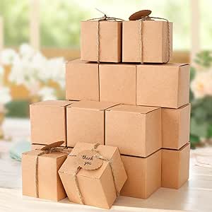 Amazon.com: VGOODALL 50PCS Small Gift Boxes, 2 x 2 x 2 inches Mini ...