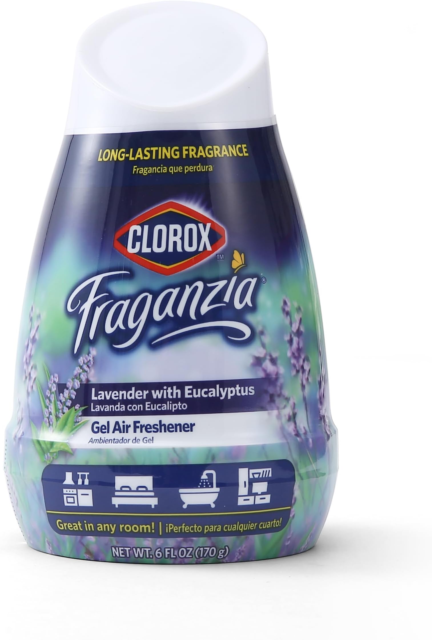 Amazon.com: Clorox Fraganzia Gel Air Freshener Cone in Lavender with ...