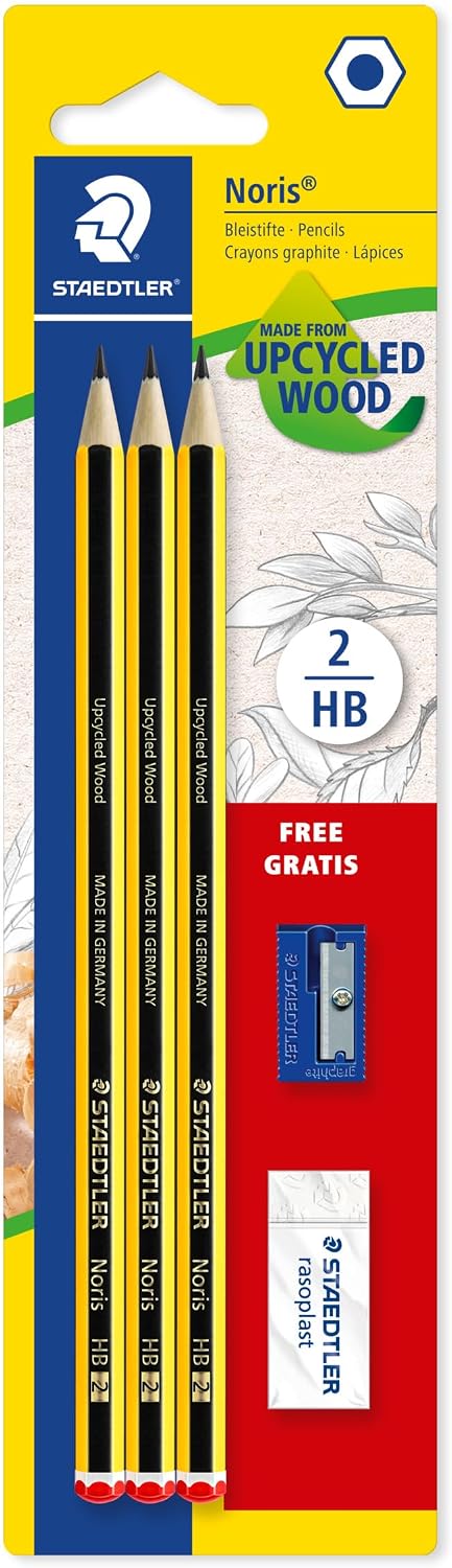 Amazon.com : Staedtler Noris 120 Pencil Made from Upcycled Wood, HB ...
