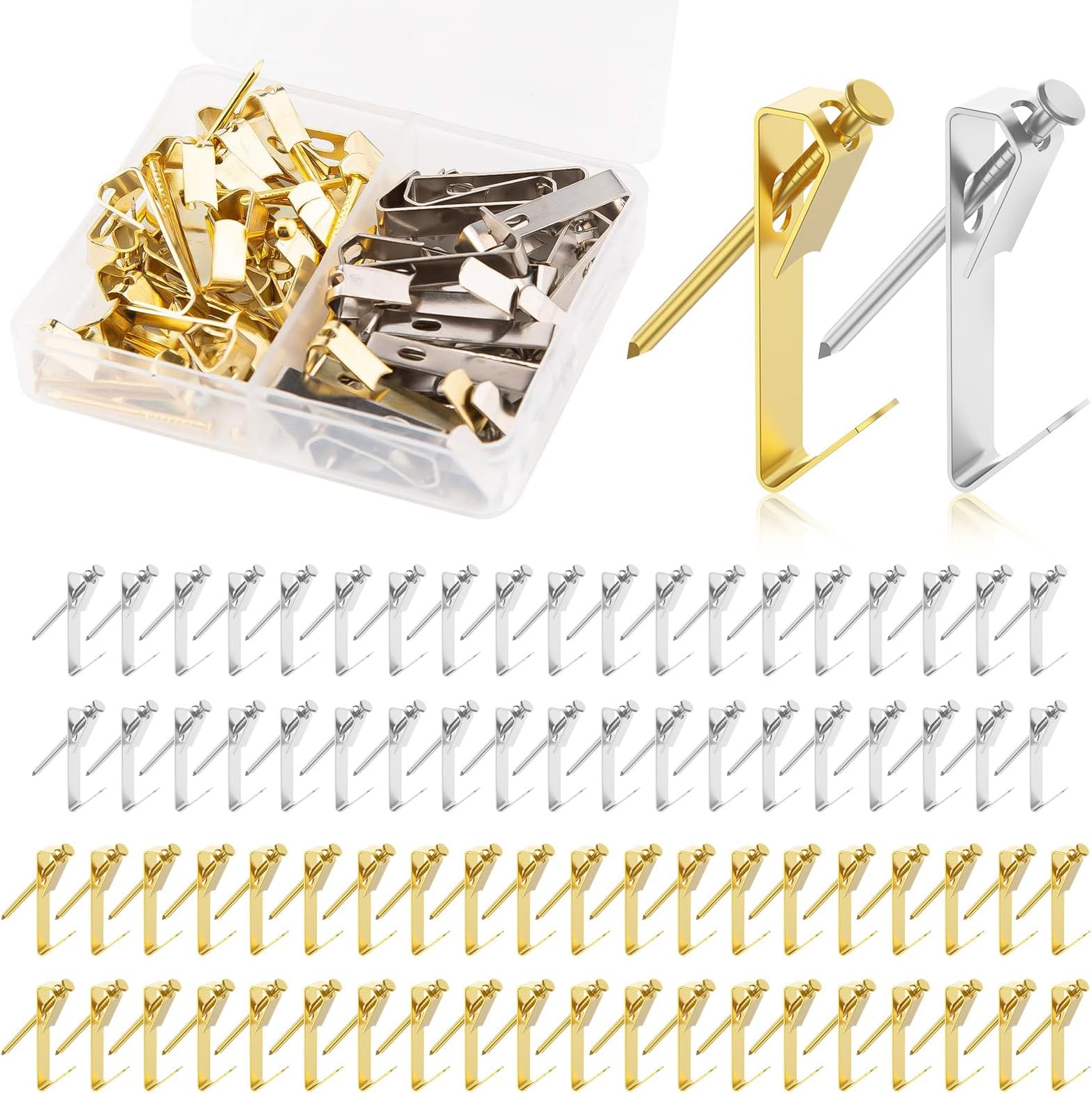 80 Pièces Crochet pour Cadre Photo，Accroche cadre，Accroche Tableau ...