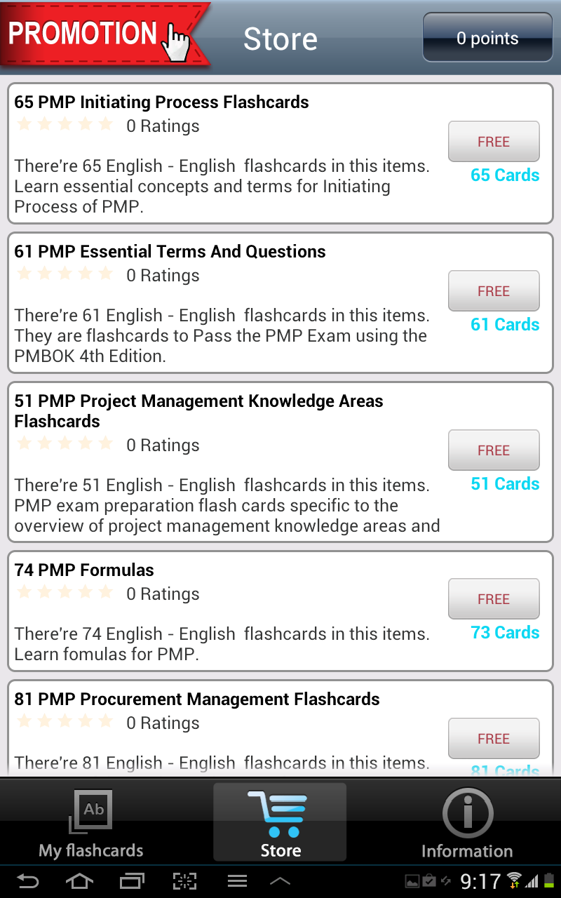 PMP Flashcards: English - App on Amazon Appstore