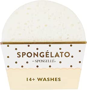 Amazon.com: Spongelle Spongelato 絲瓜去角質身體磨砂膏 | 注入沐浴露 | 女性沐浴露 | 14 種以上用途 | Fior de Latte (香草) 冰淇淋 ...