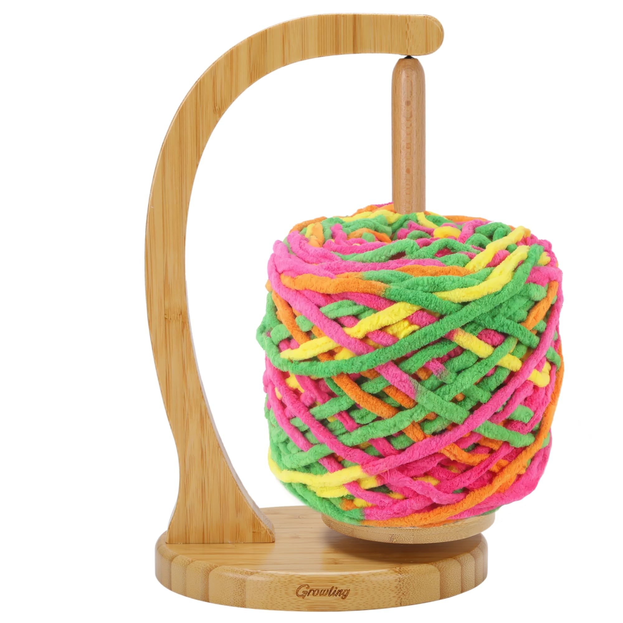 Snapklik.com : Wooden Yarn Holder For Crocheting, Upgrade Larger Size ...