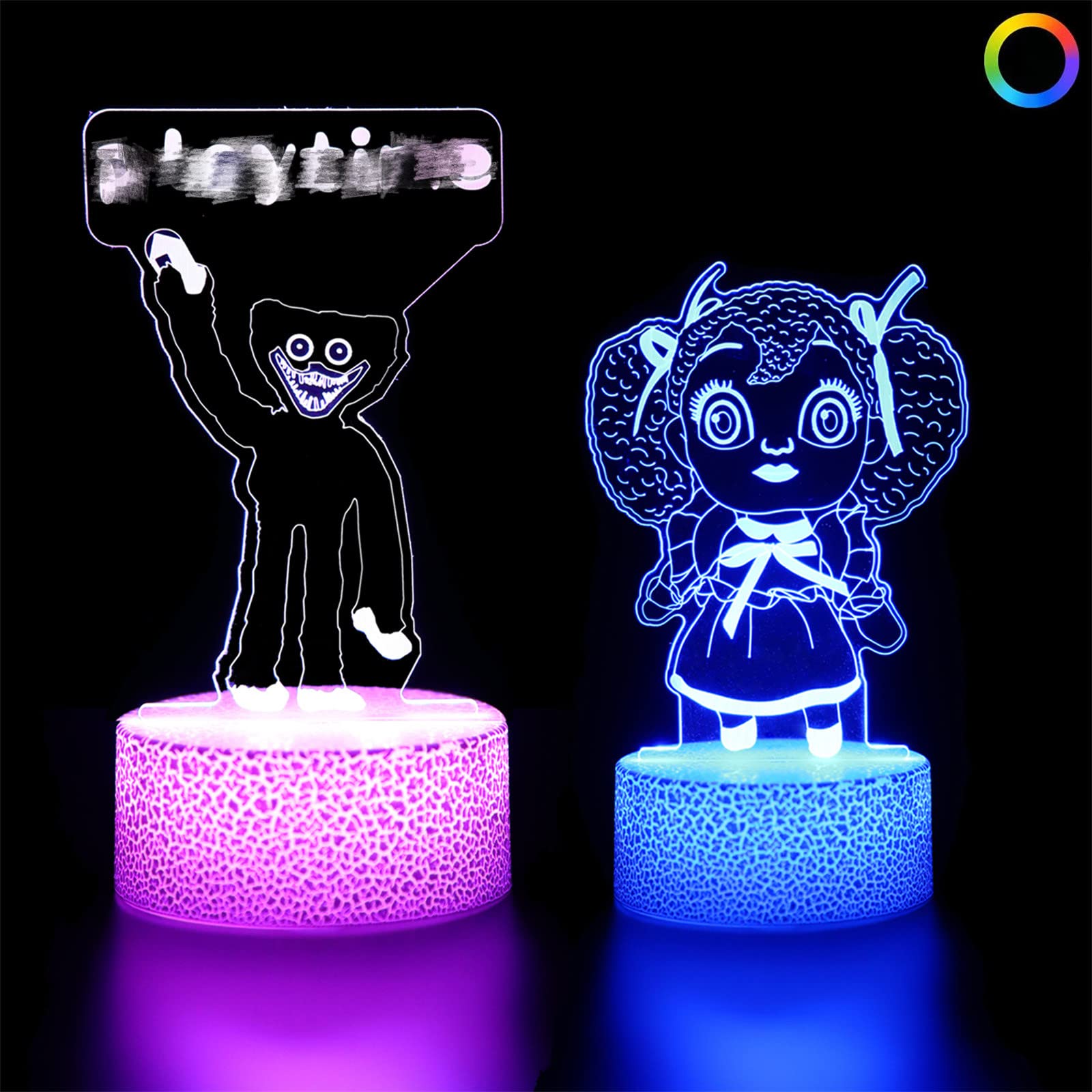 Poppy Huggy Wuggy Playtime 3d Night Light 2 Patterns 7 | Desertcart Sri ...