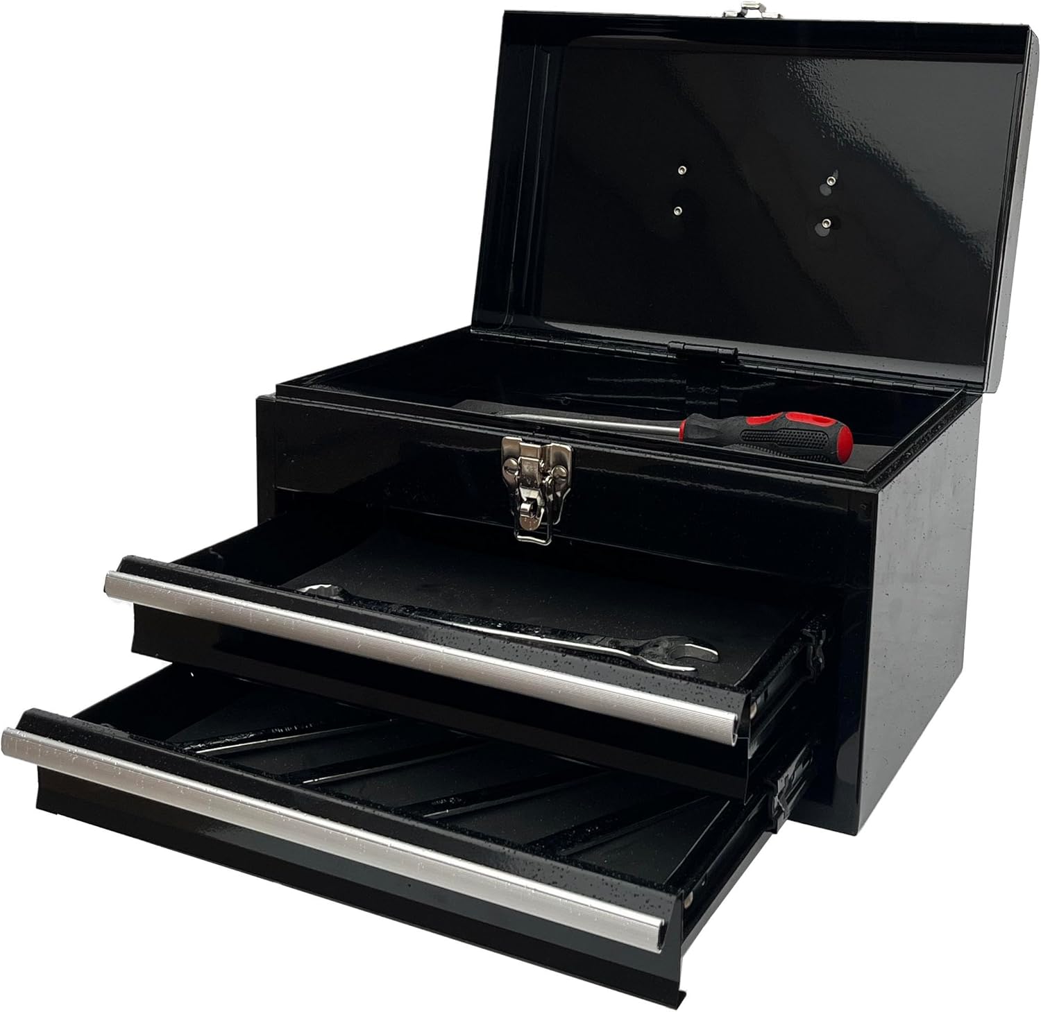 Amazon.com: Workington Portable Metal Tool Chest with 2 Drawers, 14" 2 ...