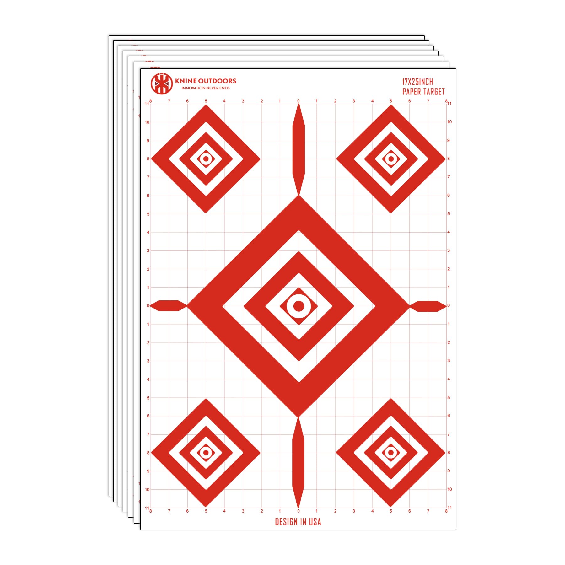 Amazon.com : KNINE OUTDOORS Shooting Targets Paper, 17x25 inch, Bulk ...