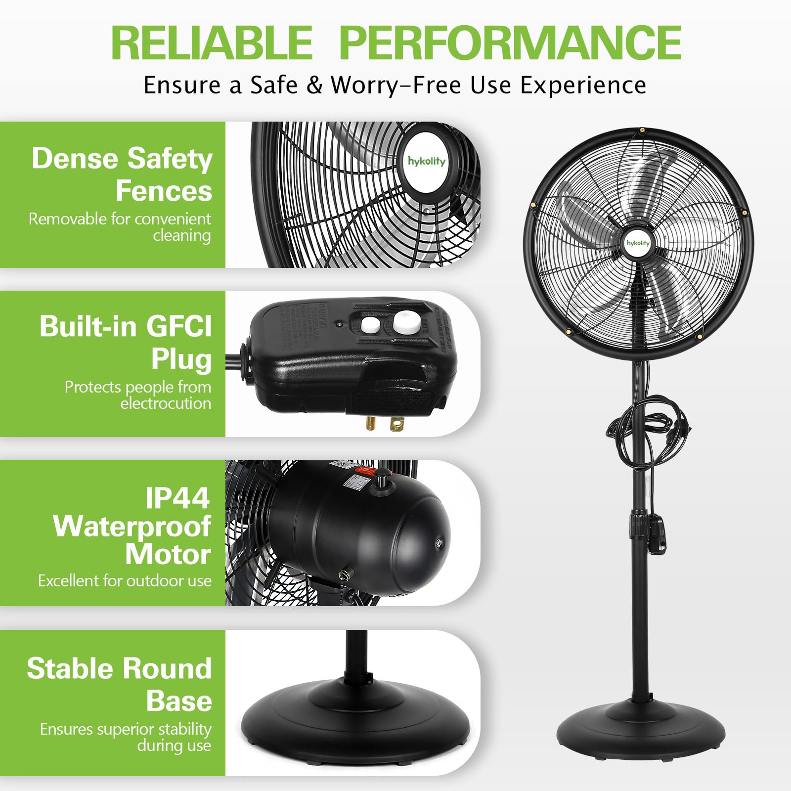 Snapklik.com : Hykolity 18 Inch Oscillating High-Velocity Outdoor ...
