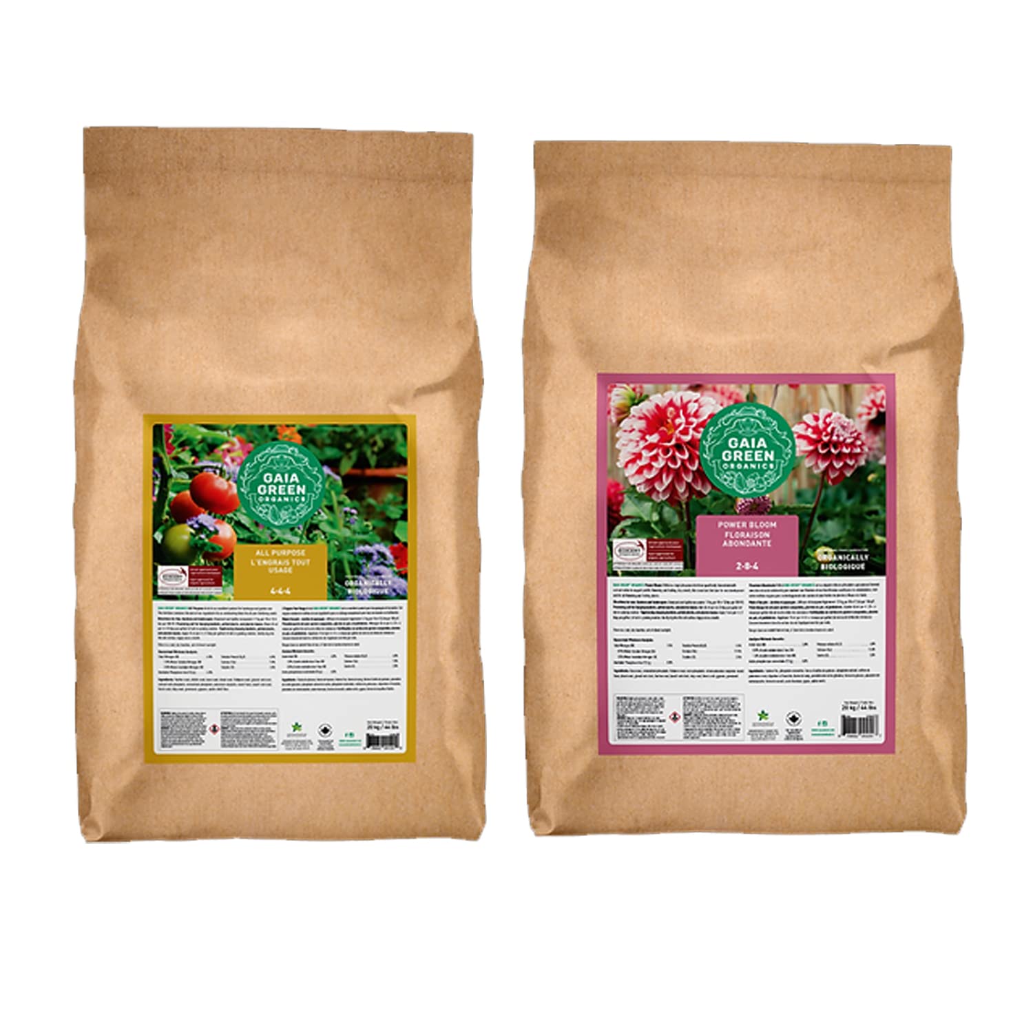 Gaia Green Power Bloom 2-8-4 and Gaia Green All Purpose Fertilizer 4-4 ...
