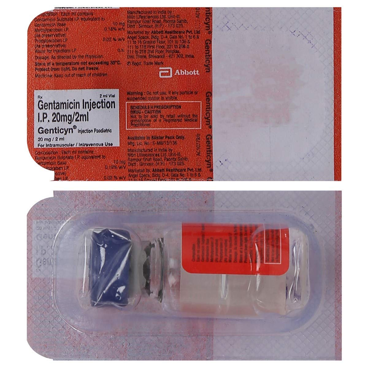 Genticyn - Bottle of 2 ml Injection : Amazon.in: Health & Personal Care