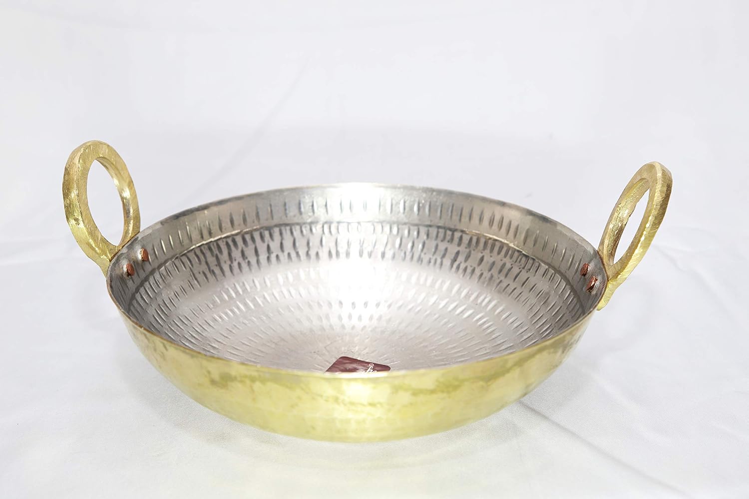 Buy JANAK Brass (TIN Coated) KADAI/KARAHI/CHEENA CHATTI with Handle ...