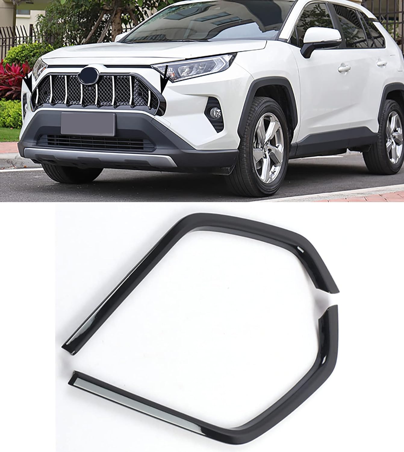 Amazon.com: KEAIMEI Car Accessories Fit For Toyota RAV4 2019 2020 2021 ...