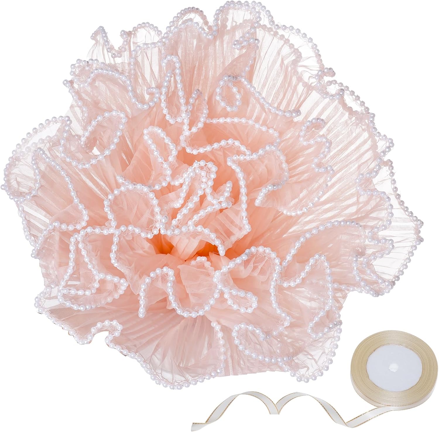 Amazon.com: baotongle Flower Wrapping Mesh Paper with Ribbon Mesh ...
