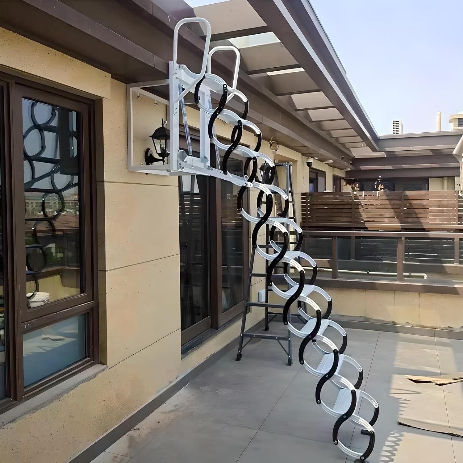 Wall-mounted Folding Stairs, Attic Ladder Pull Down System, Telescoping ...