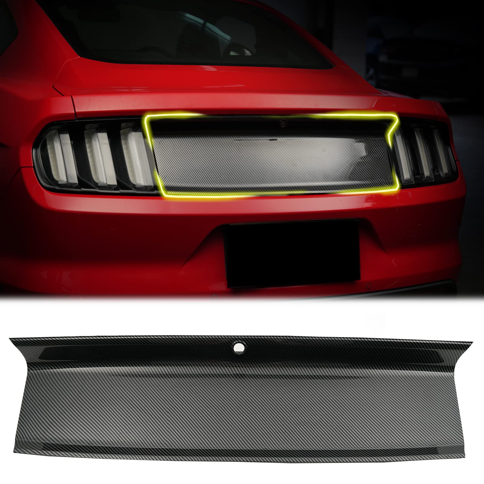 Amazon.com: LitMiRaCle Rear Decklid Panel Trim Compatible with Ford ...