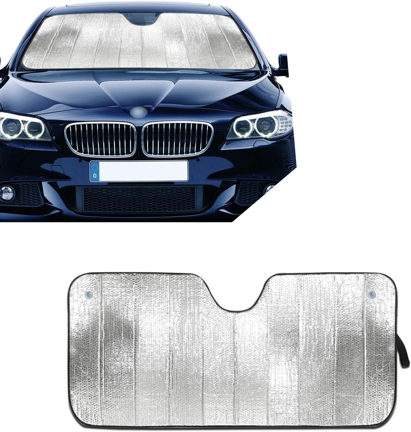 Amazon.com: Sumjig 1 PC Car Front Windshield Sunshade, 57" x 27.5" Five ...