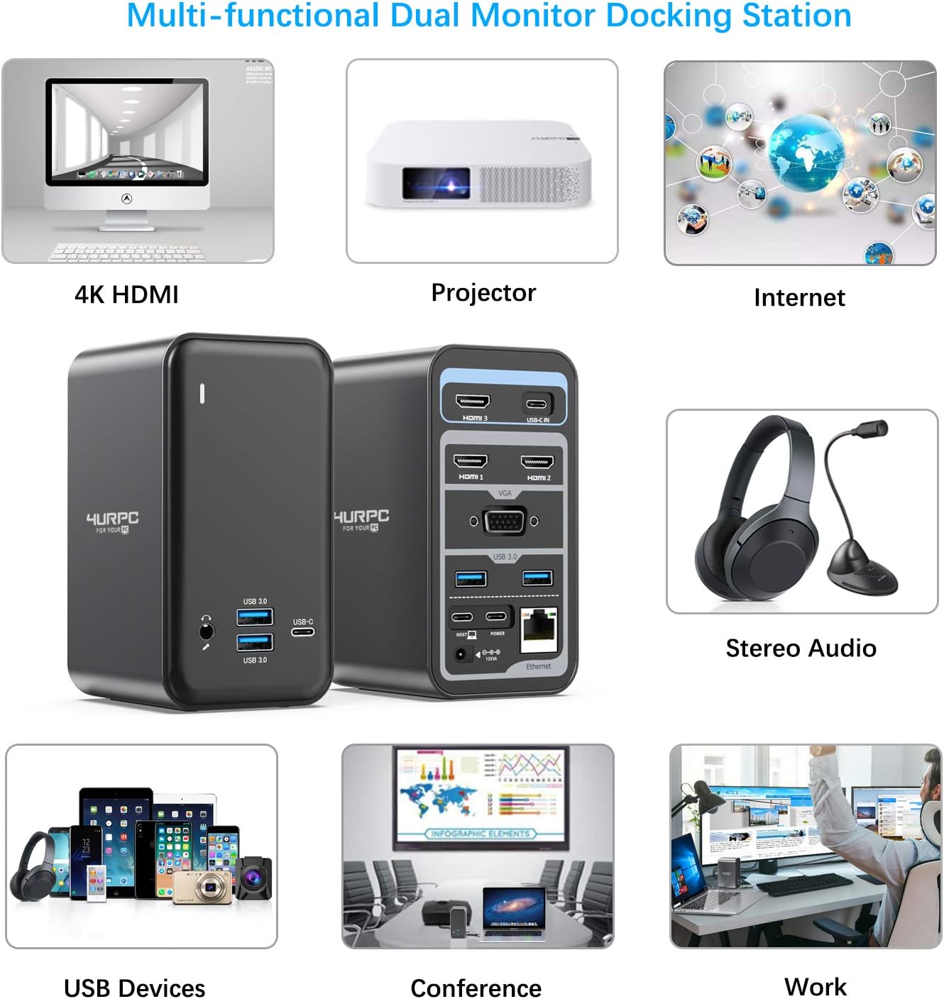 Exсluѕіvе Dіѕсоunt 80% оƒƒеr USB C Dual Monitor Docking Station, Type C ...