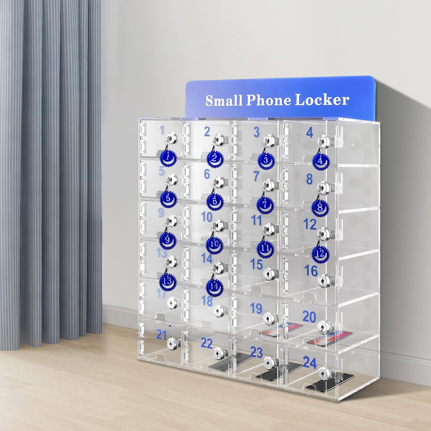 Amazon.com: TouSuaRSi Cell Phone Lock Box, Wall-Mounted Acrylic Cell ...