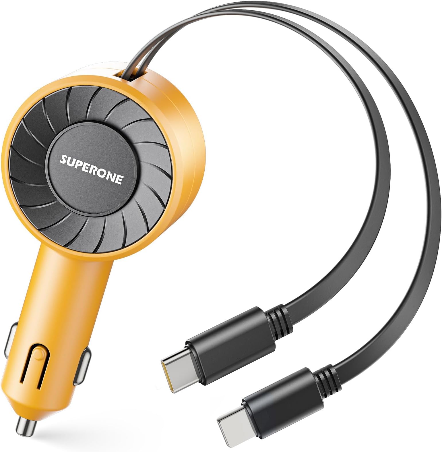 Amazon.com: Car Charger Retractable, 60W 3 in 1 Car Fast Charger for ...