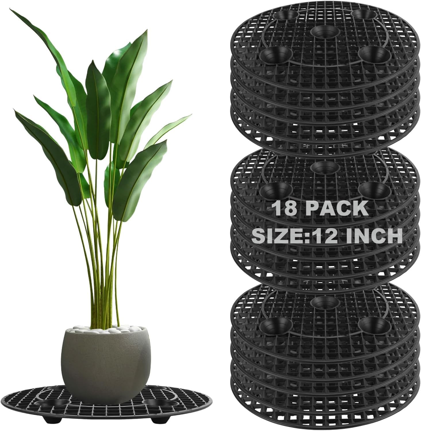 Amazon.com : SENENQU 18PCS Plant Level Pot Elevator 12 Inch, Plant ...