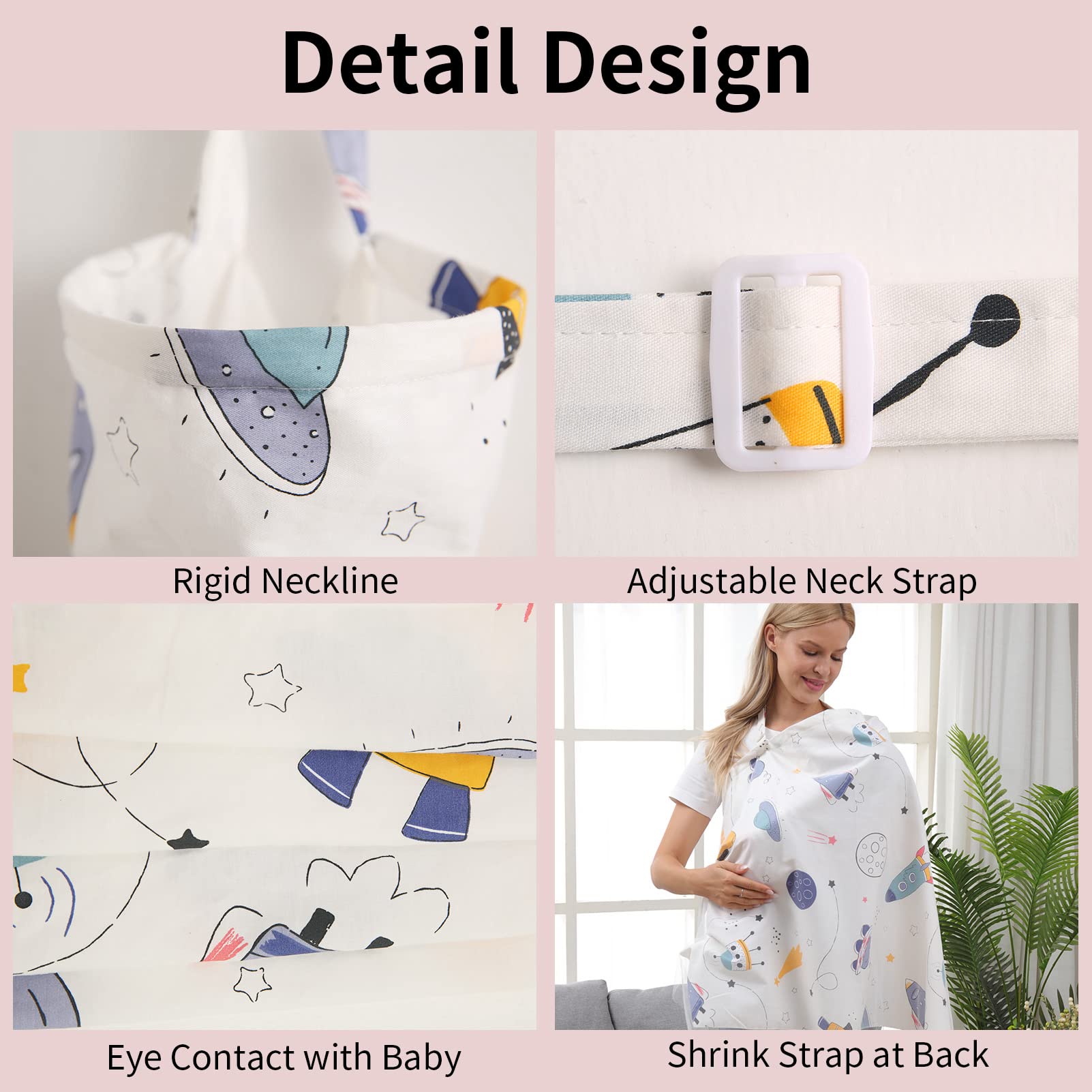 Breastfeeding Cover,Nursing Cover,Breastfeeding Shawl Apron for Full ...