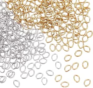 Amazon.com: UNICRAFTALE 300 Pcs 2 Colors 304 Stainless Steel Open Jump ...