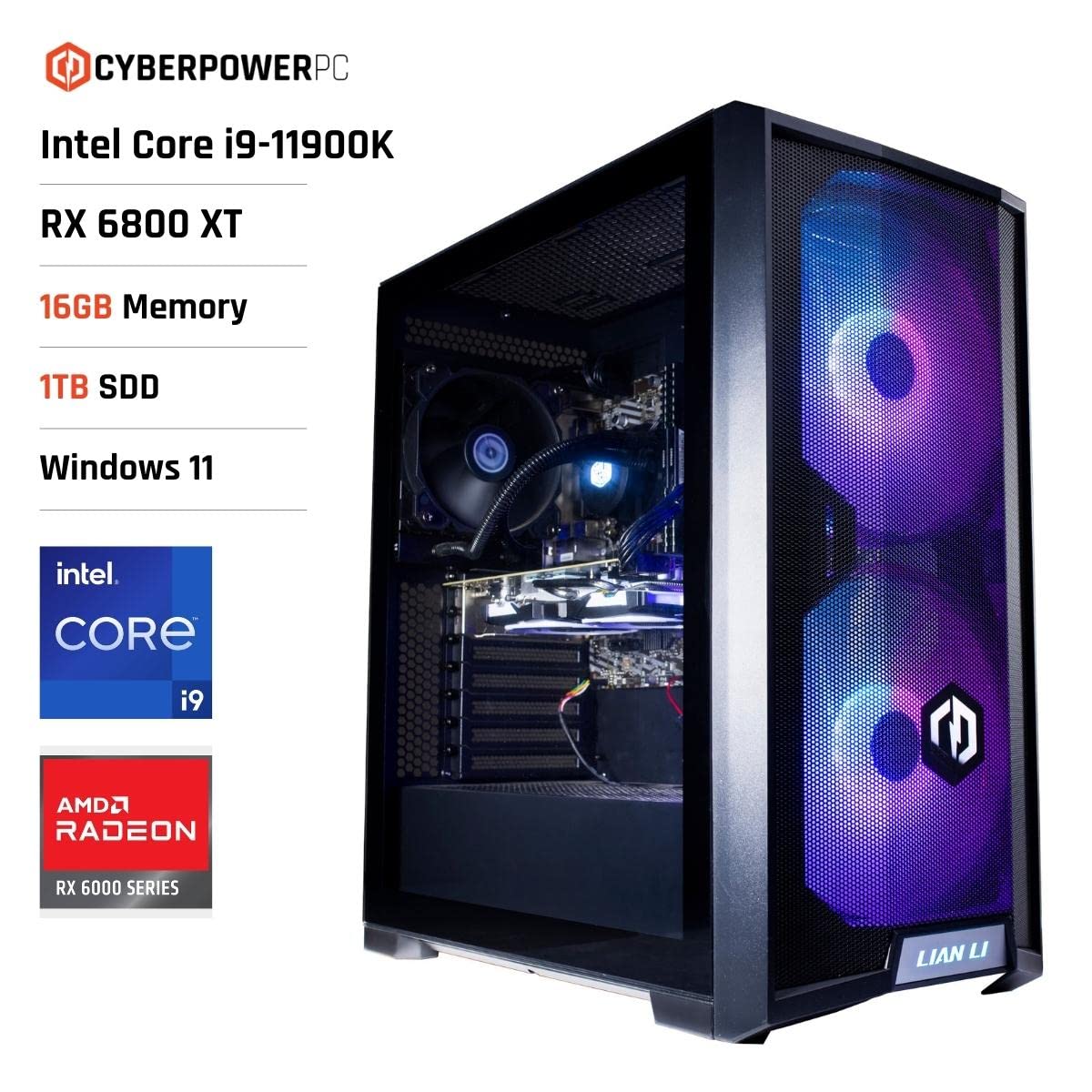 CyberpowerPC Centurion Gaming PC - Intel Core i9-11900K, AMD RX 6800 XT ...