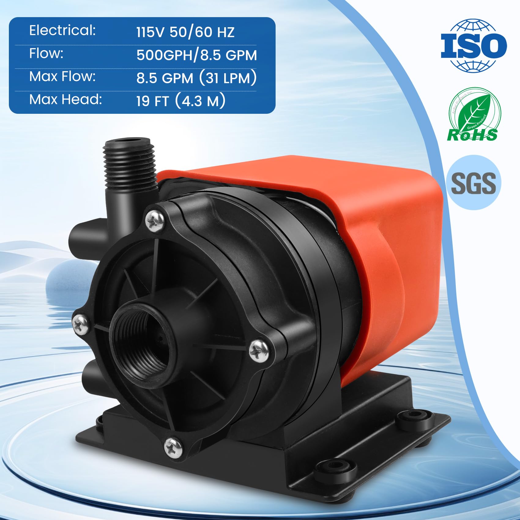 Snapklik.com : Marine AC Water Pump 500GPH, 115V Marine AC Pump, Marine ...