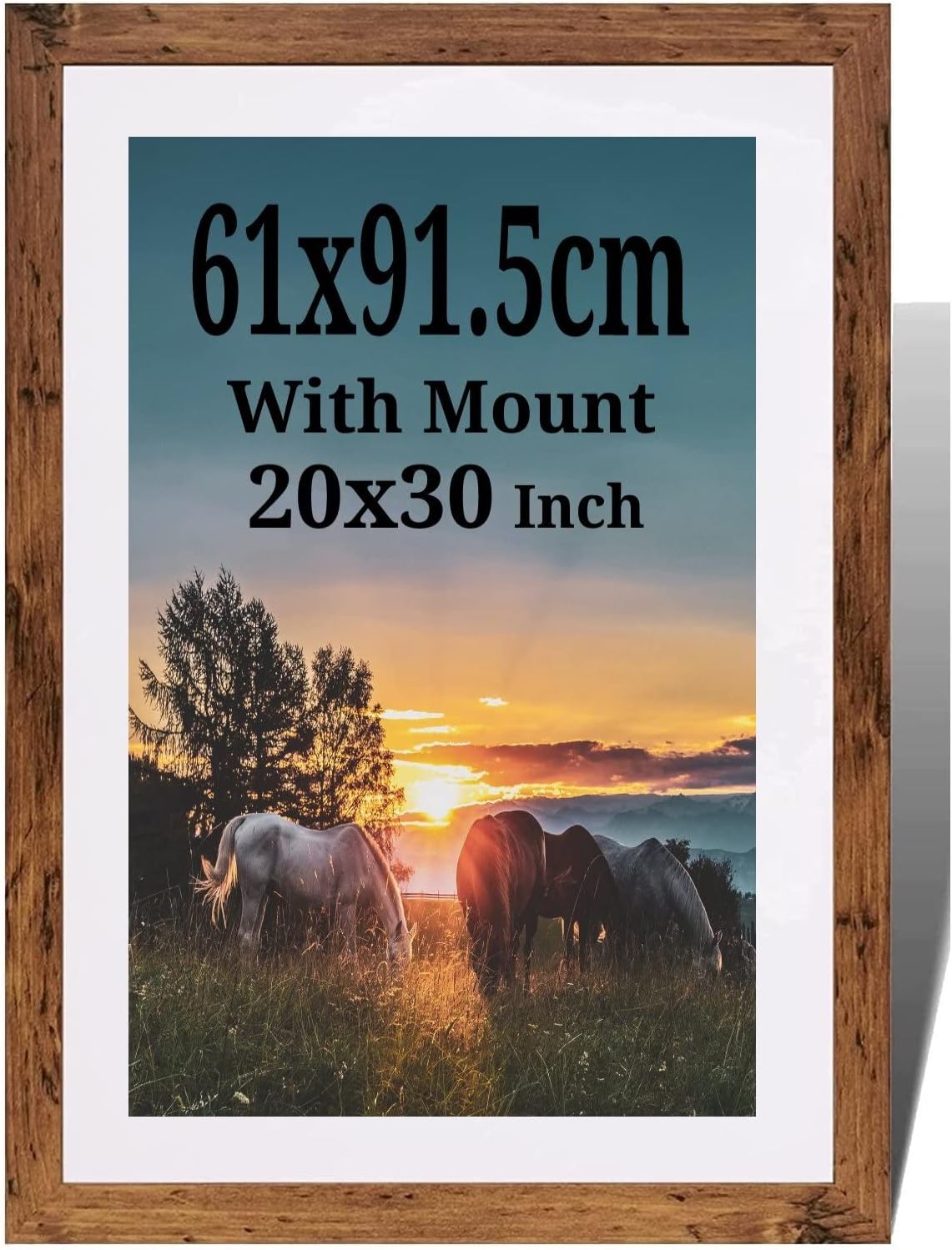 A2Z Home Solutions® Large Poster Frame Rustic 61x91.5 cm Frame With ...