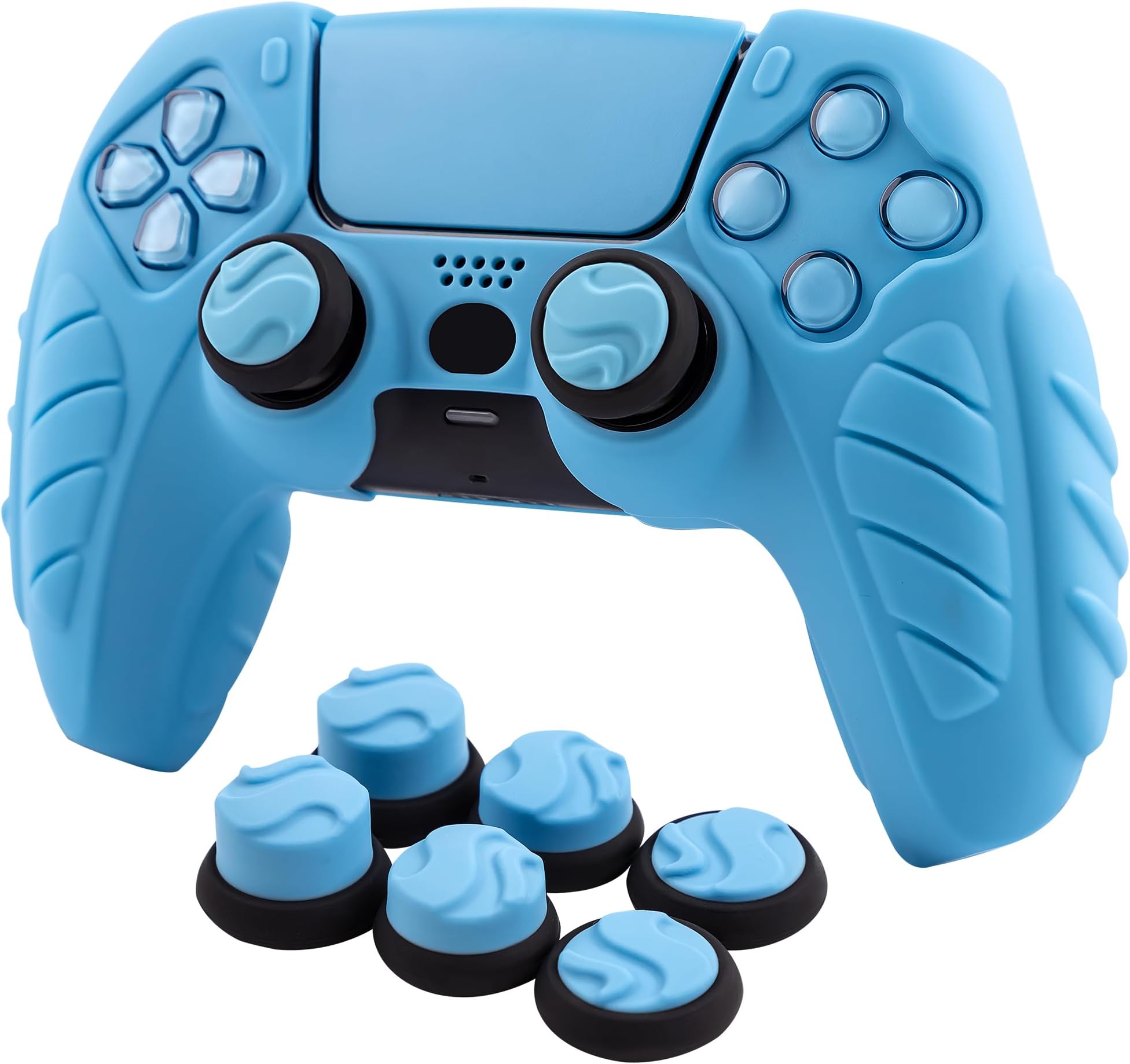 Amazon.com: CHIN FAI Ergonomic Soft Grip Skin Compatible PS5 Controller ...