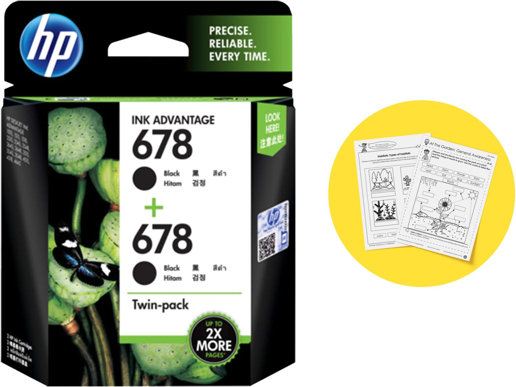 HP 678 Tri-Color Original Ink Advantage Cartridge : Amazon.in ...