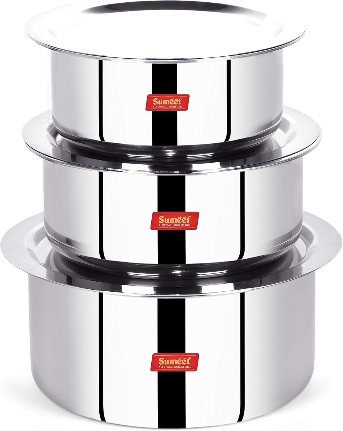 Amazon.com: Sumeet Cook Smart TriPly SAS (Steel-Aluminium-Steel - 3 ...