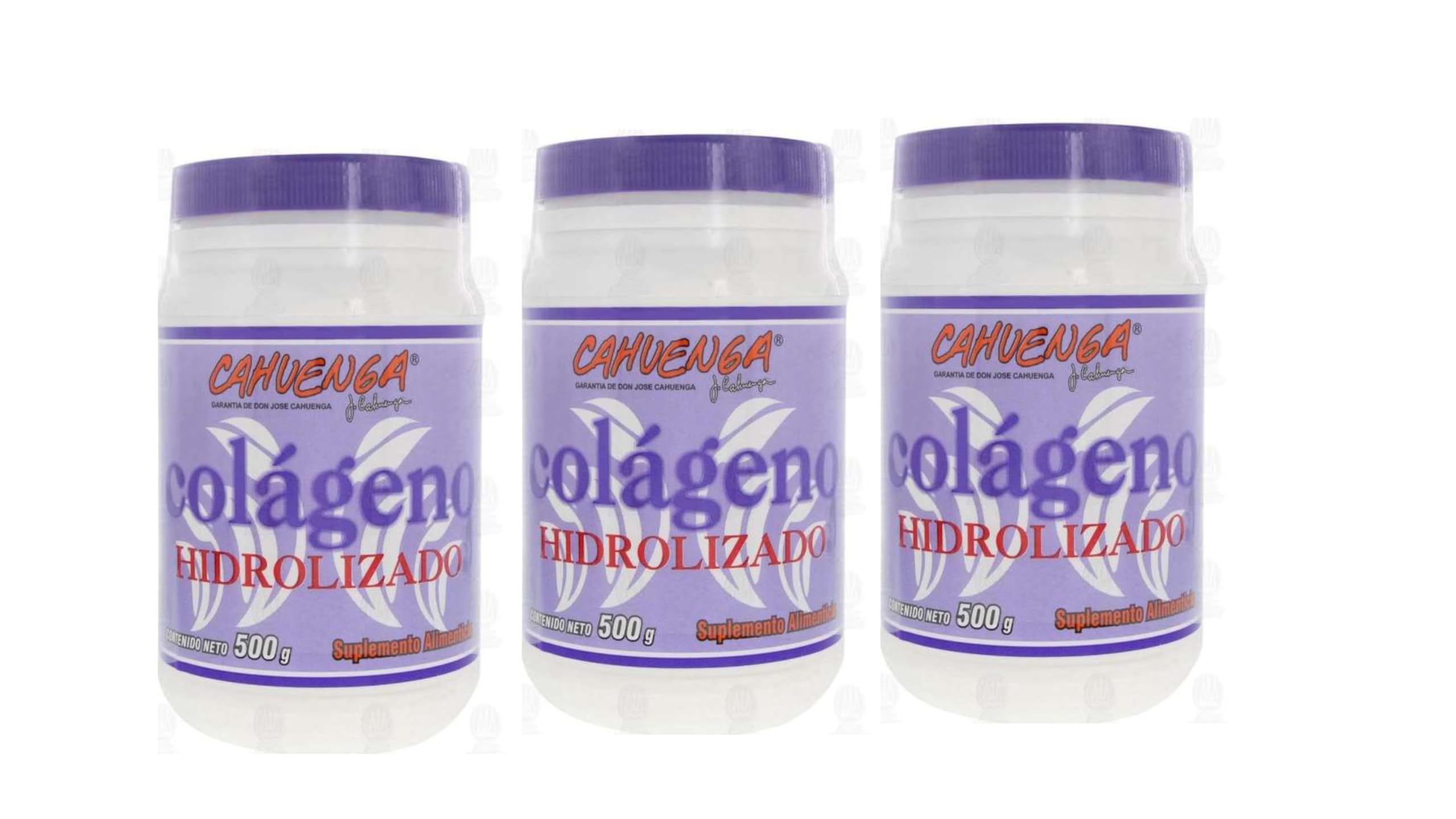 Colágeno Hidrolizado Cahuenga, 500 gr. 3pzas : Amazon.com.mx: Salud y ...
