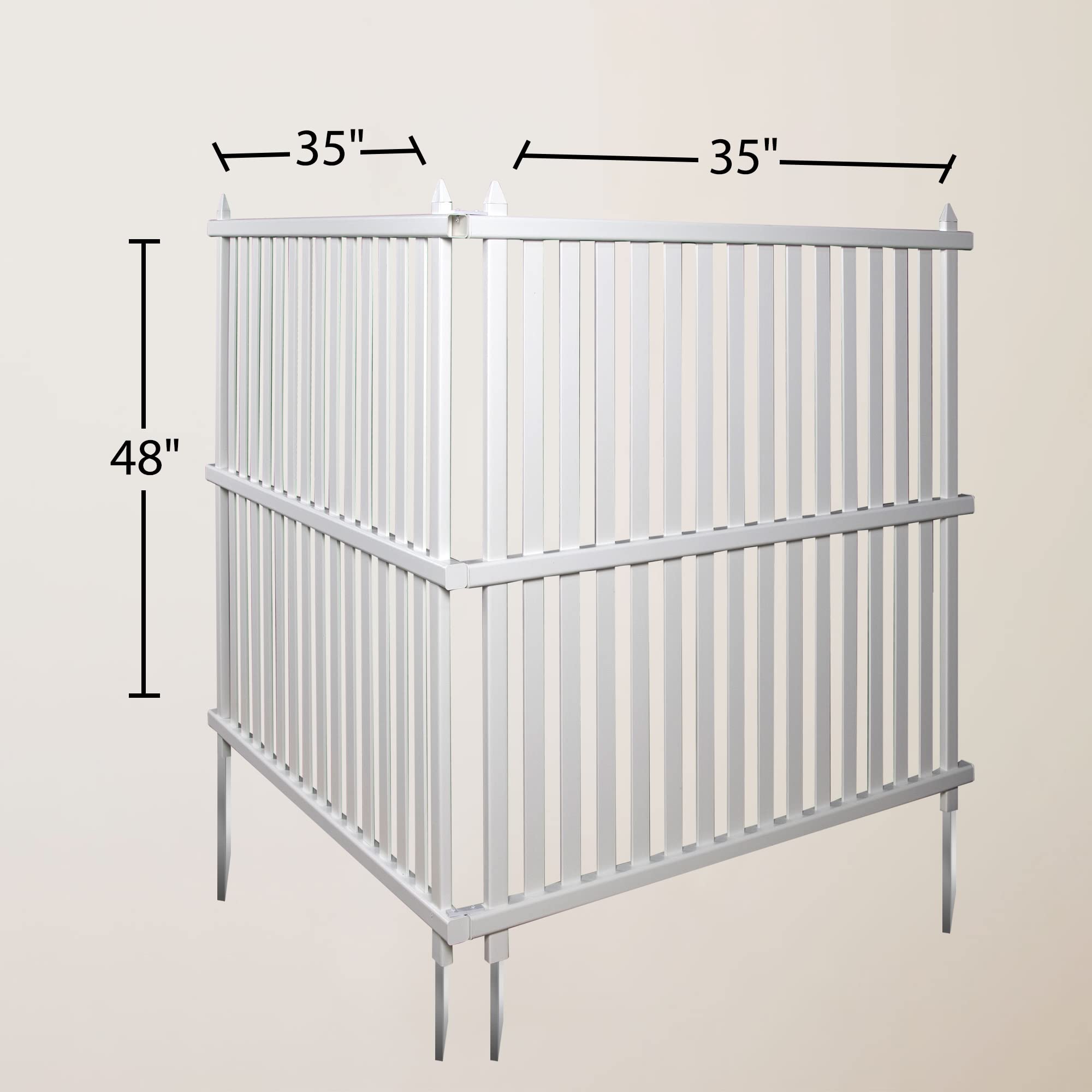 Snapklik.com : Vinyl Outdoor Privacy Screen Kit - 48" W X 48" H, Ideal ...