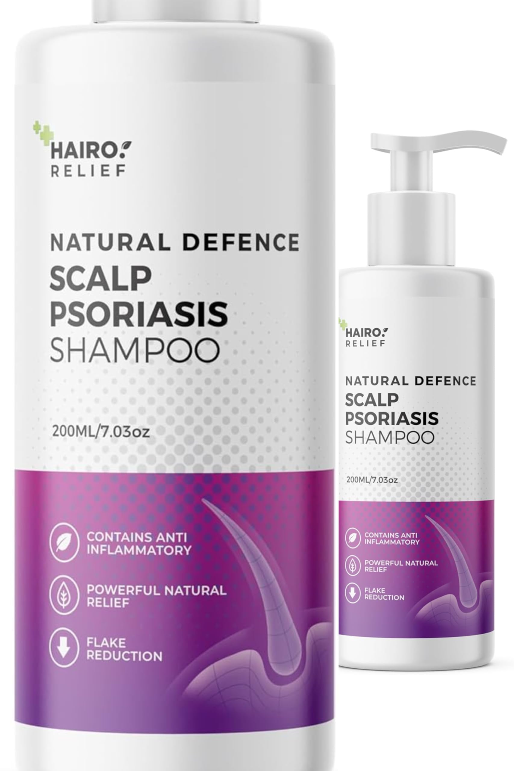 HAIRO Relief Scalp Psoriasis Shampoo with Nettle Extract & Biotin ...