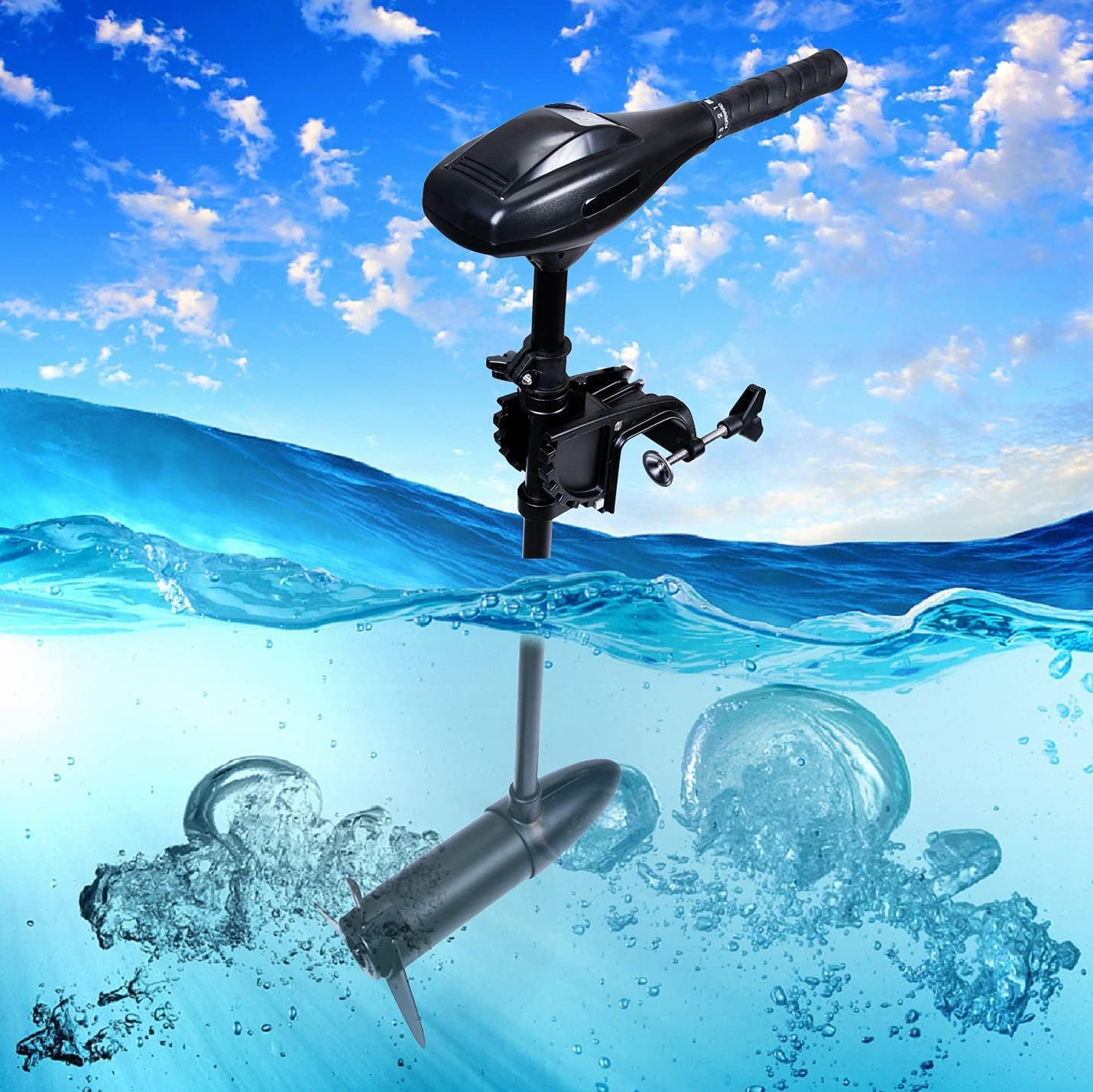 VISUTI 60LBS 12V Electric Trolling Motor