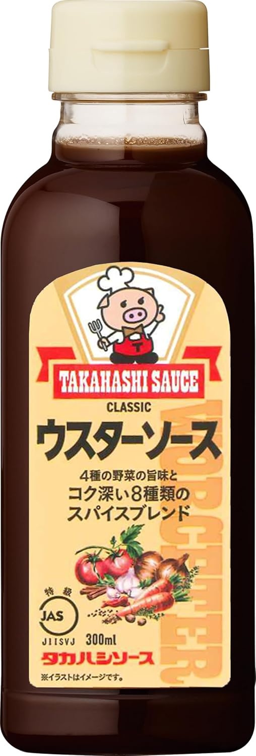 Amazon.co.jp: 高橋ソース CLASSIC JAS特級ウスターソース 300ml×5本 : 食品・飲料・お酒
