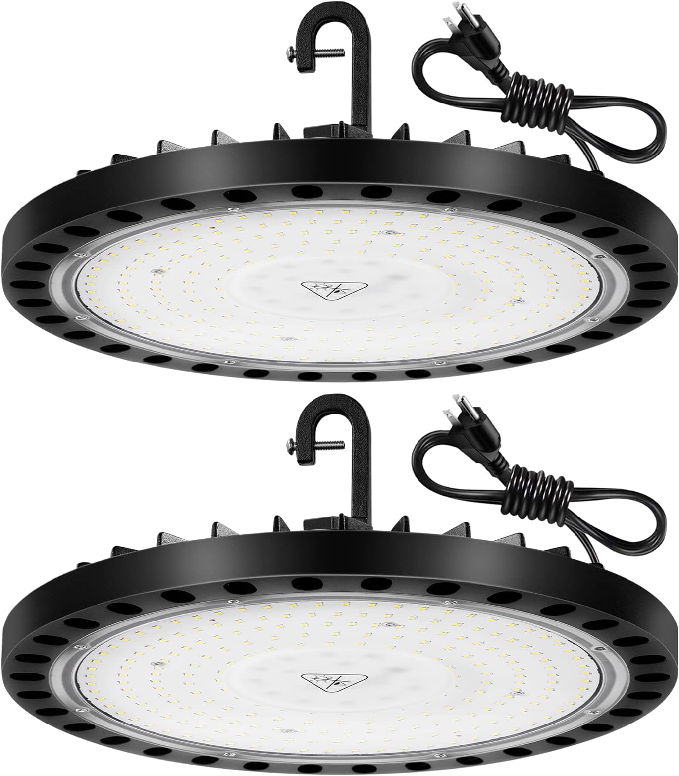 Viugreum 2pack LED High Bay Light 5000K, 200W, 20000Lm(Ip65) UFO High ...