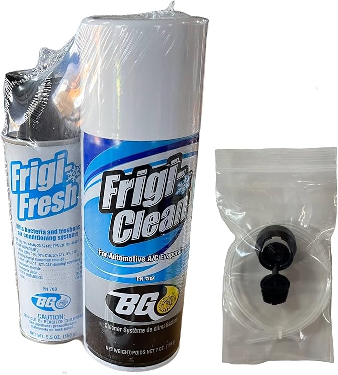 BG Frigi-Clean Aerosol AC Evaporator Cleaner And Frigi-Fresh Kit With ...